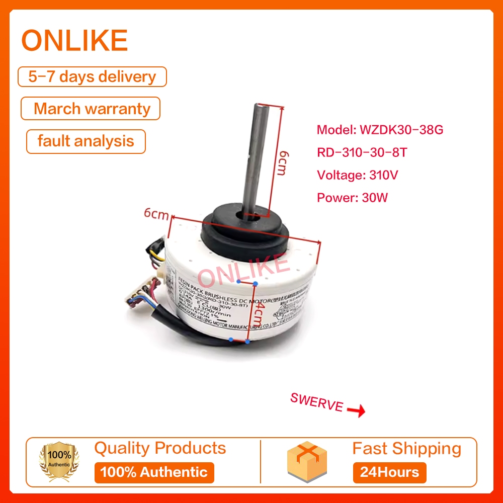 Suitable For Midea Air Conditioning Dc Indoor Unit Motor 30W Fan WZDK30-38G (RD-310-30-8T ...