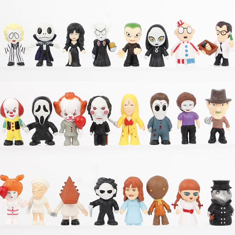 Chucky Pennywise Ghostface Miniature Figures Jack Skellington Leather ...