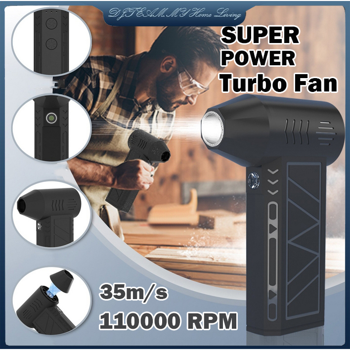 Super Power Turbo Fan Violent Blower Mini Turbo Jet Blower Handheld ...