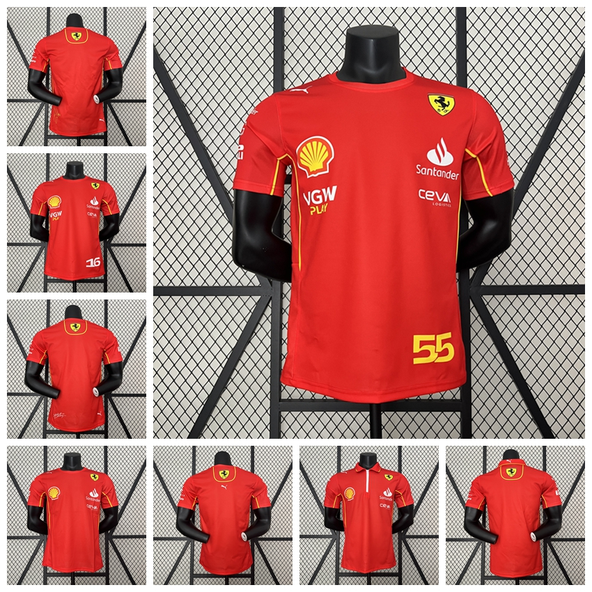 2024 Scuderia Ferrari F1 Team Jersey Kit Formula Racing Sports Shirts ...