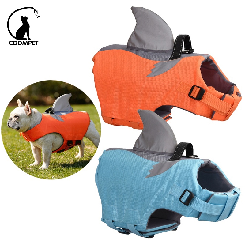 Shark Swimsuit Dog Life Jacket Vest Safety Clothing Pet Shark Vest for ...