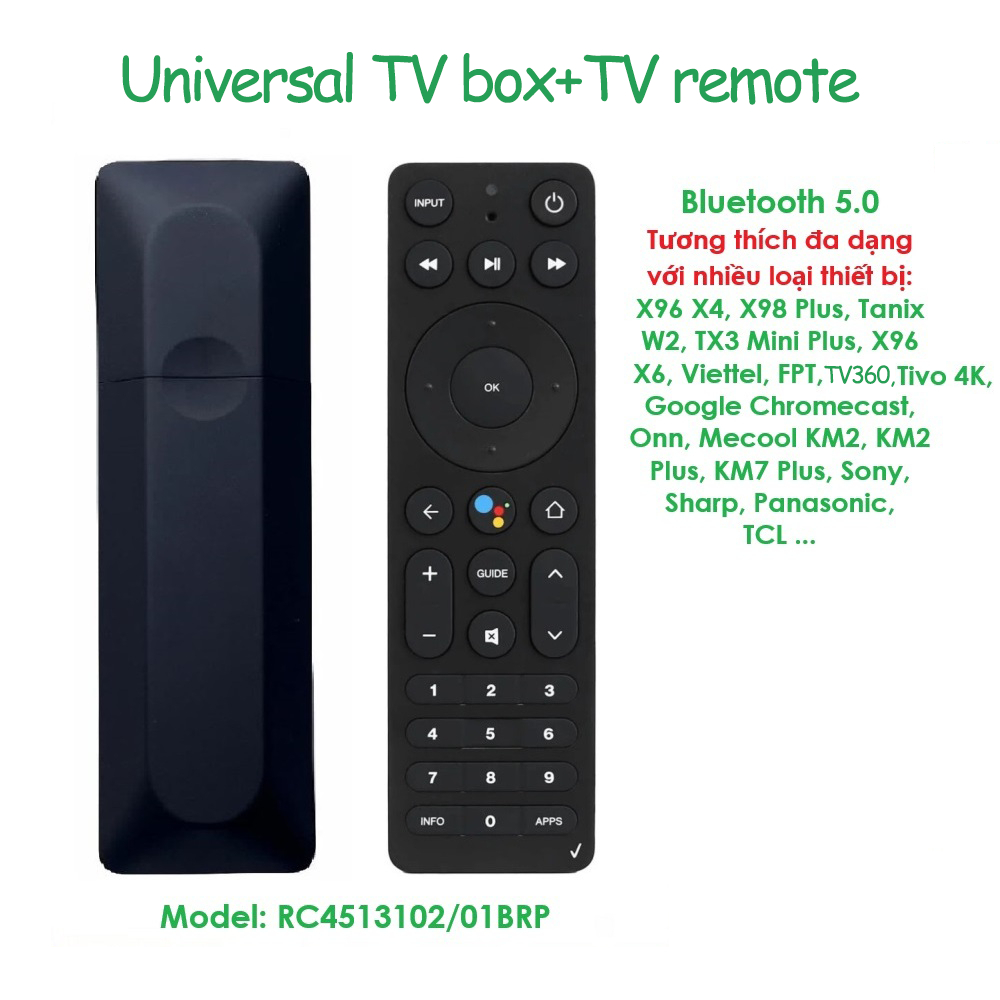 Universal TV Remote Control+TV BOX+Voice Remote Control Suitable for TV ...