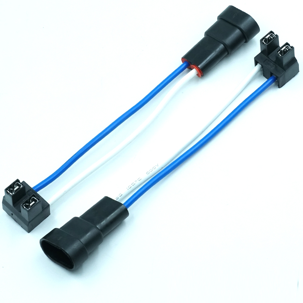 1 Pair 9005 / 9006 / 9012 Male To H7 Female Socket Plug Adapter ...