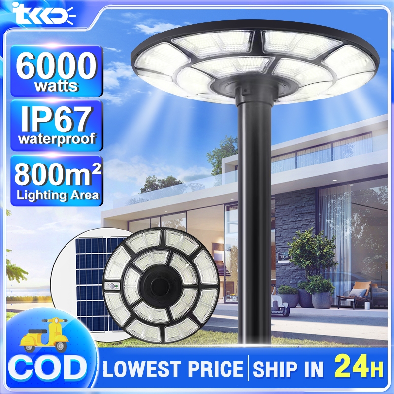 【Malay Spot】UFO Solar Light Lampu Solar jalan Solar light outdoor lighting Spotlight LED Light ...