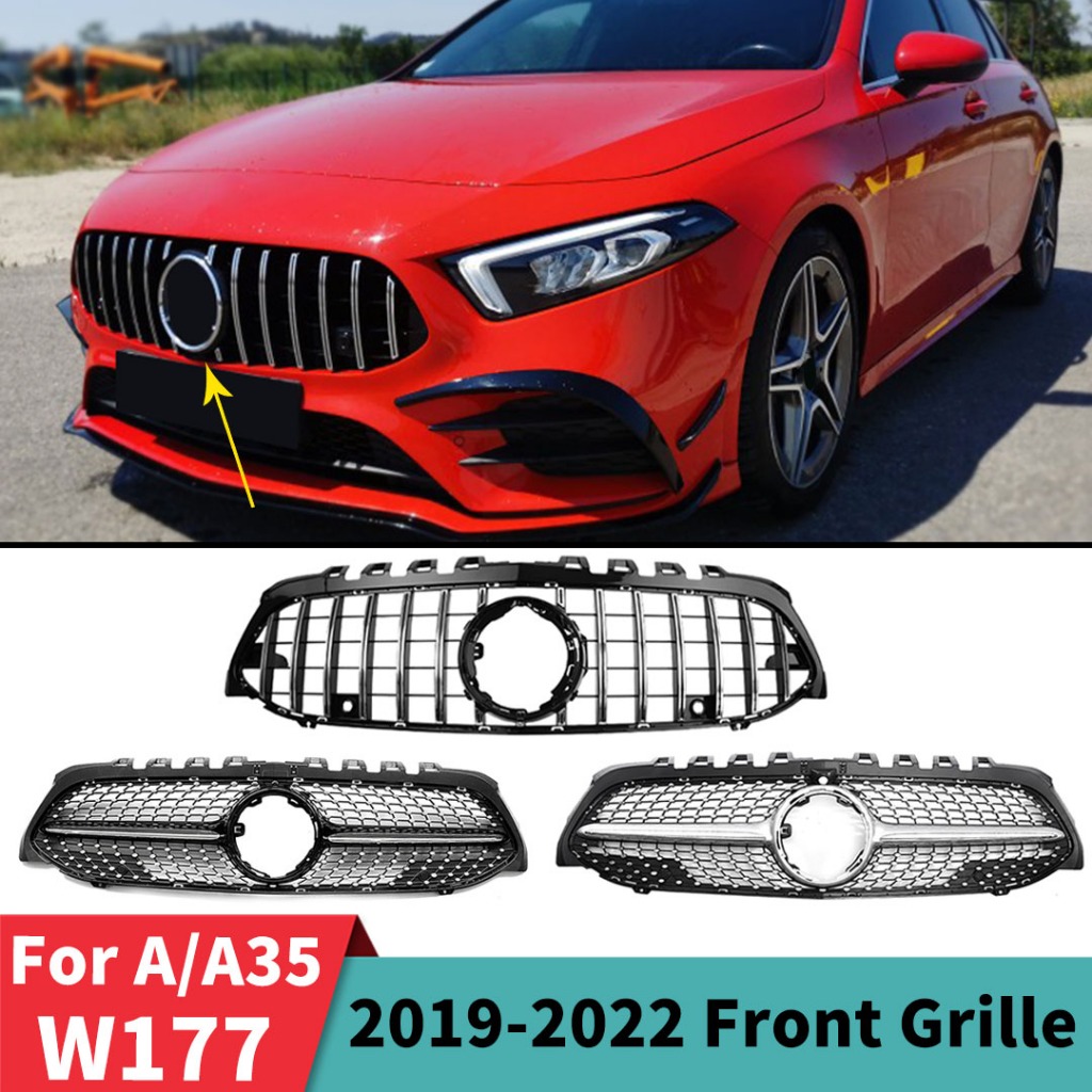 GT Diamond Style Front Grille Bumper Grill Modification For Mercedes ...