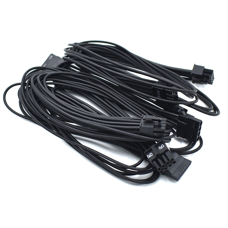 16AWG Braided Pattern cable Series Premium PSU CPU4+4Pin PCI-E 8Pin ...