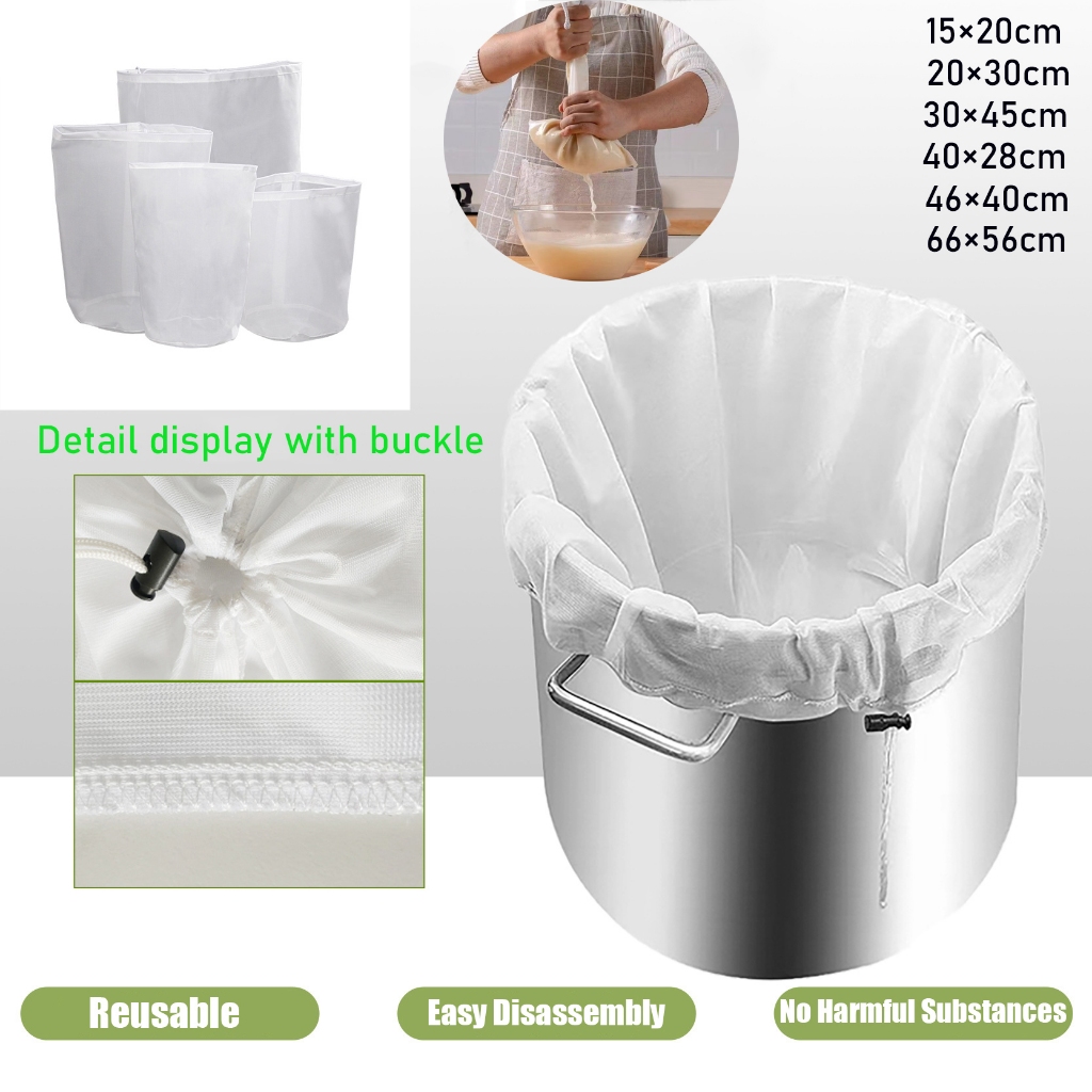 Reusable Cheesecloth Bags for Straining Food Yogurt Filter Strainers ...