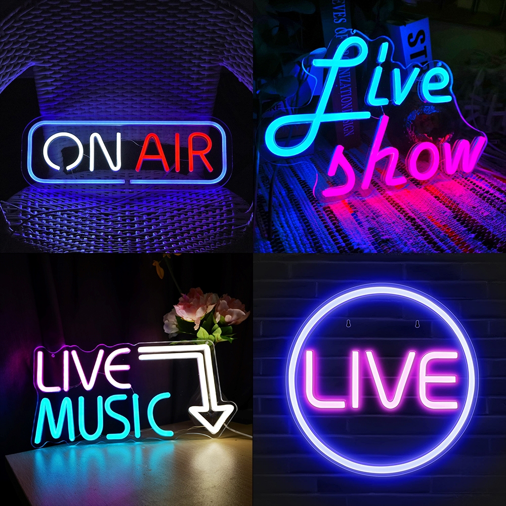 ON AIR Neon Sign Neon LED Night Lights USB Connected Decorative Signs ...