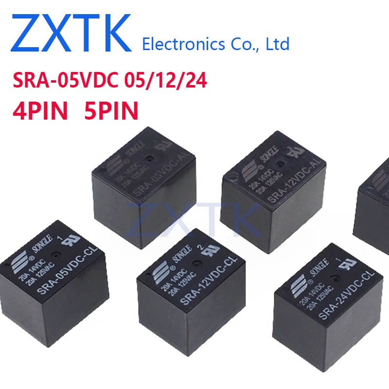 3pcs/lot Songle SPDT Relay SRA5V 12V 24VDC SRA-05VDC SRA-12VDC SRA ...