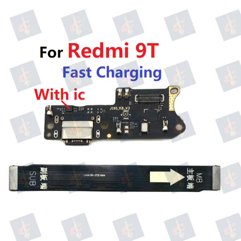 Charging board flex for Xiaomi Redmi 9T Main borad motherboard flex ...