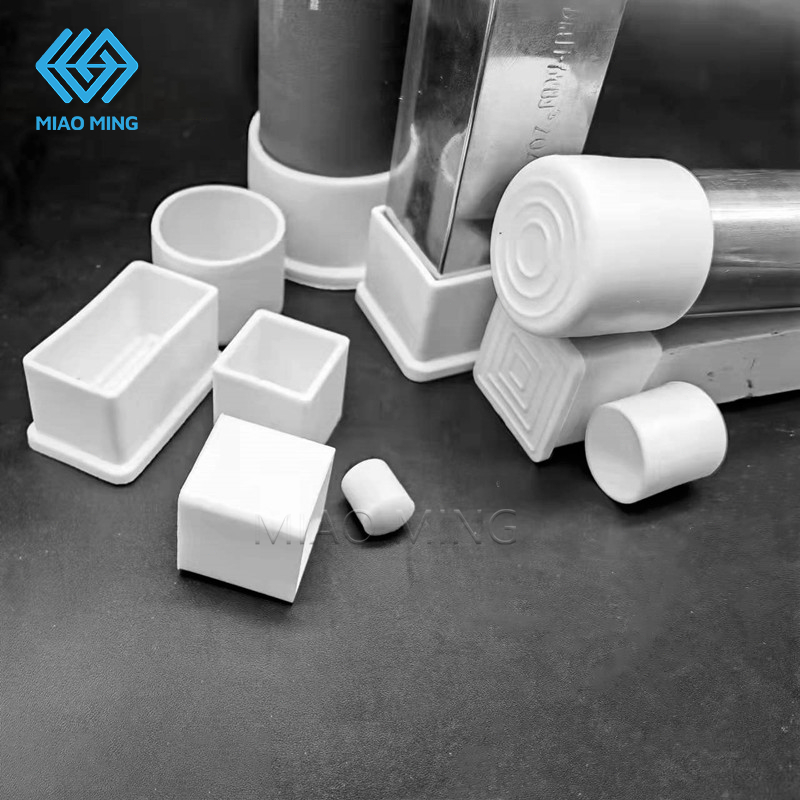 10mm-60mm White Round Rectangle Shape Furniture External leg pad feet ...