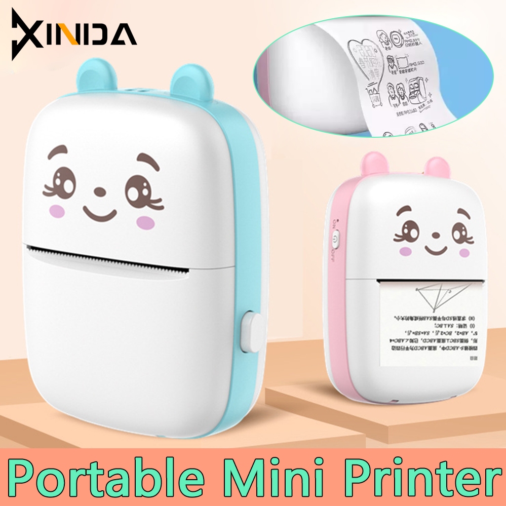 spot goods Mini Portable Thermal Printer Mobile Printer Photo Printer ...