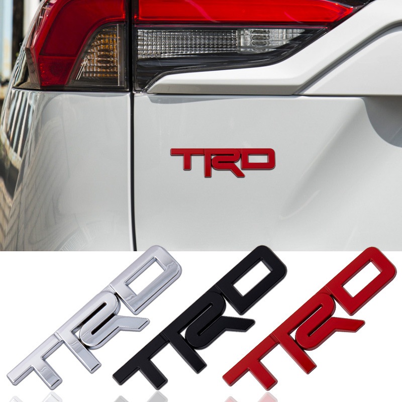 Toyota TRD Car Body Metal Nameplate Sticker For TRD Sports VIos Yaris ...