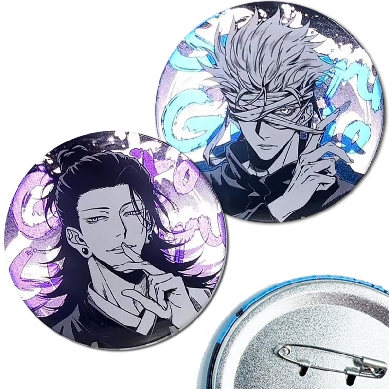 Satoru Gojo Butch badge Jujutsu Kaisen double flash reflective badge ...