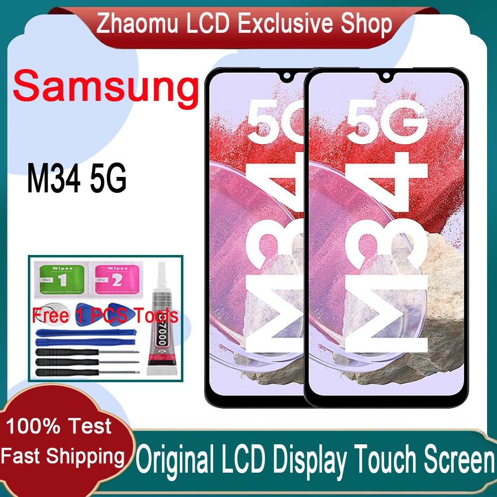 Original AMOLED Samsung Galaxy M34 5G LCD Display Touch Screen Replacement | Shopee Malaysia