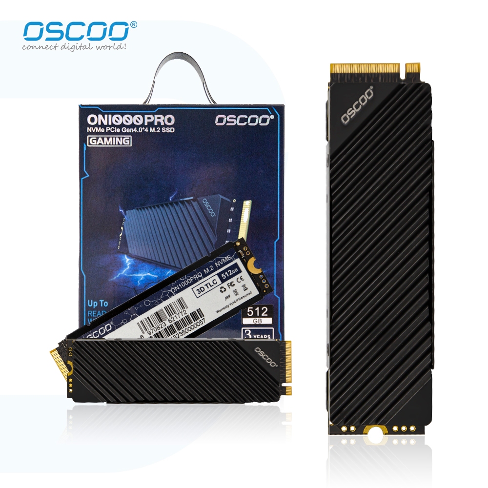 OSCOO SSD M.2 2280 NVMe 1TB 512GB PCIe 4.0 x 4 Internal Solid State ...