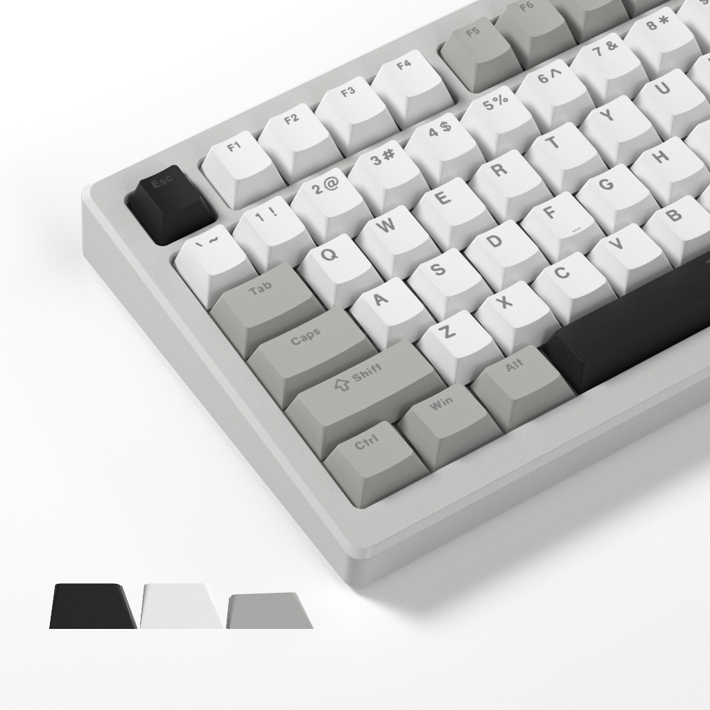 WOMIER Shine-through Keycaps 140 Keys Double Shot PBT Custom Top ...