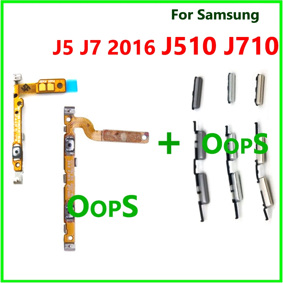 Power ON OFF Volume Button Flex For Samsung J510 J710 J5 J7 2016 Phone Side Key Up Down Button ...