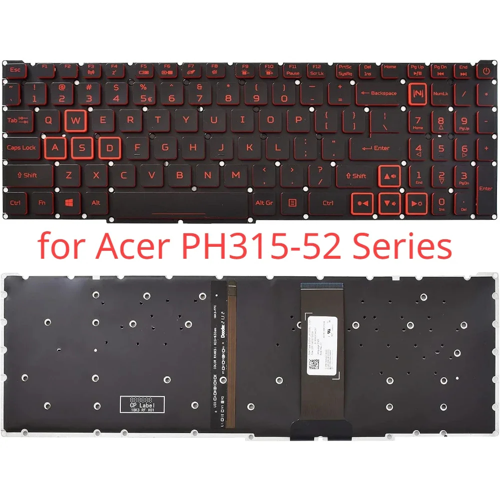 laptop keybaord For Acer Nitro 5 AN515-51 N17c1 AN515-52 AN515-53 ...