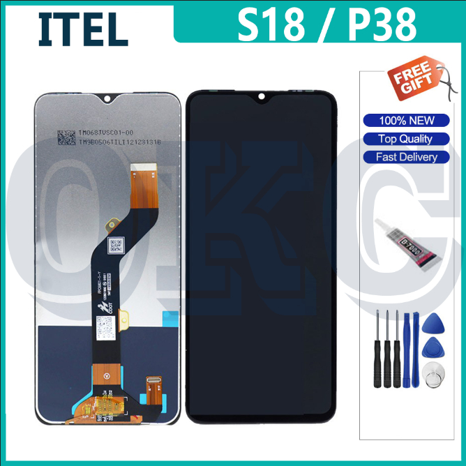 Original For ITEL S18 LCD Display Touch Screen Digitizer Full Set ...