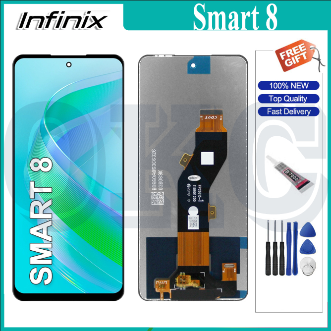 Original LCD For Infinix Smart 8 / Smart 8 HD / Smart 8 Plus LCD Display Touch Screen Digitizer ...