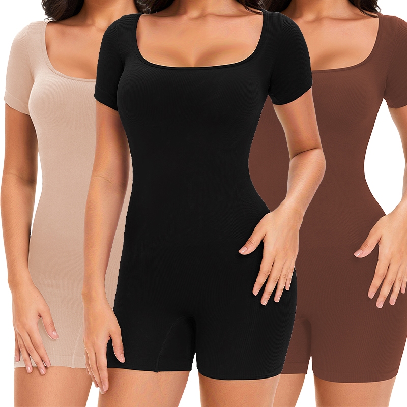WECHERY Body Shaper For Women Corset Bodysuit Waist Trainer Girdle ...