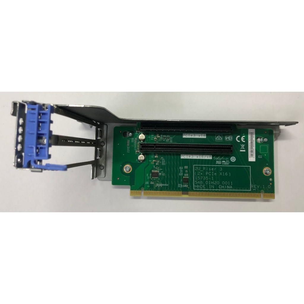 Lenovo ThinkSystem SR550/SR650 PCIe x16 Riser Card FRU P/N: 01GV295 ...
