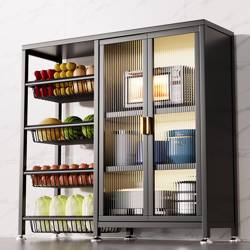 Kitchen Cabinet Microwave Oven Rack Multi-layer Storage Shelves with ...