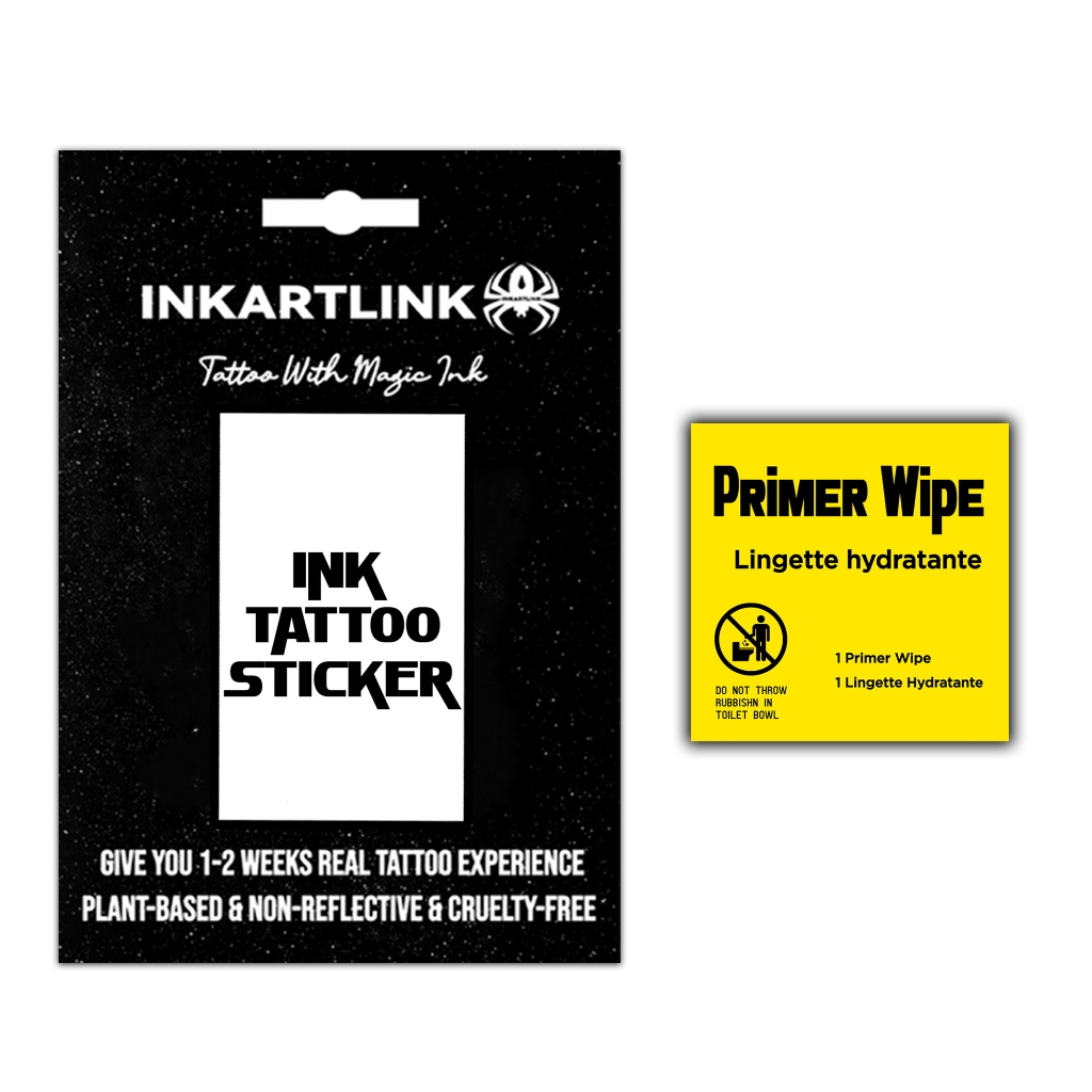 INKARTLINK Temporary Tattoo Gift Box, Tattoo Sticker Gift Box, Primer ...