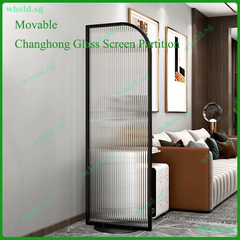 Partition Living Room Perforation-Free Foldable Movable Screen Long ...