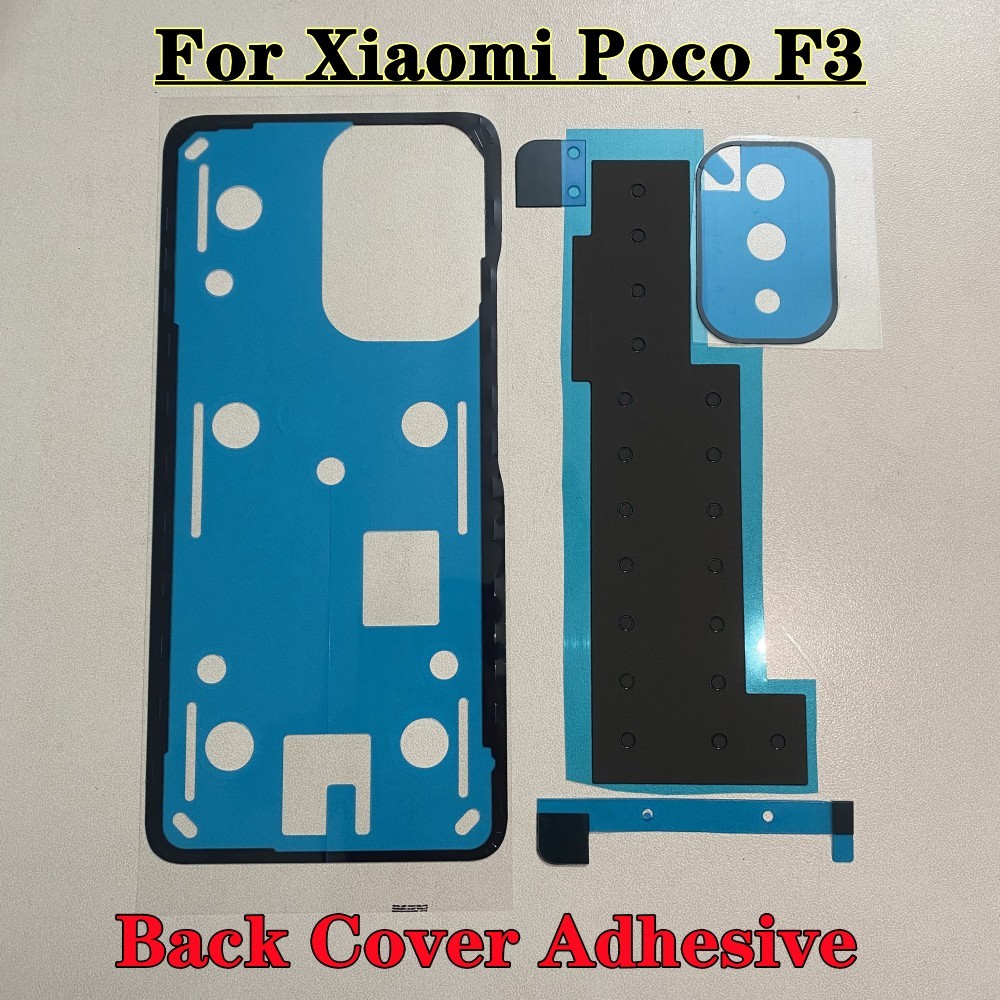 For Xiaomi Poco F3 Rear Camera Sticker Back Cover Adhesive Back Housing ...