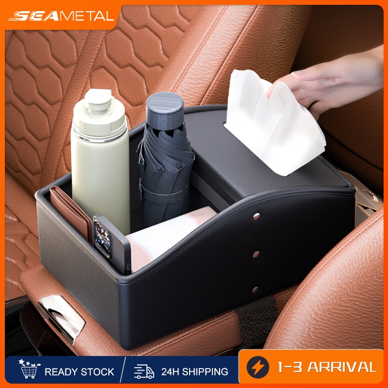 SEAMETAL Car Armrest Atorage Box Center Console Organizer Car Organizer ...