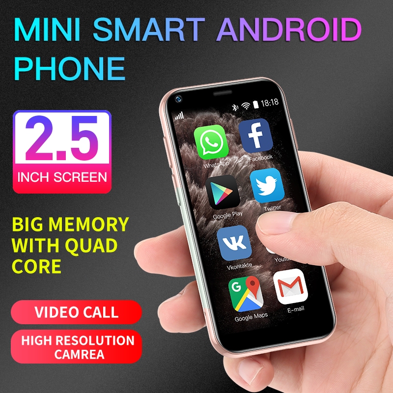 Original SOYES XS11 Mini Android Cell Phone 3D Glass Body Dual SIM ...