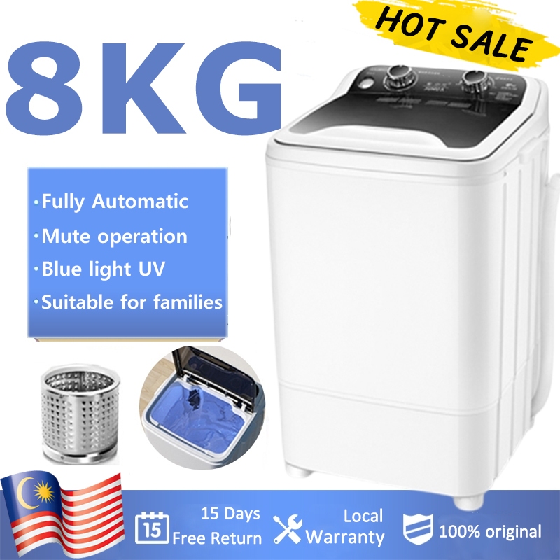 HOMEFUN Washing machine Electric 8KG Automatic Washing Machine ...