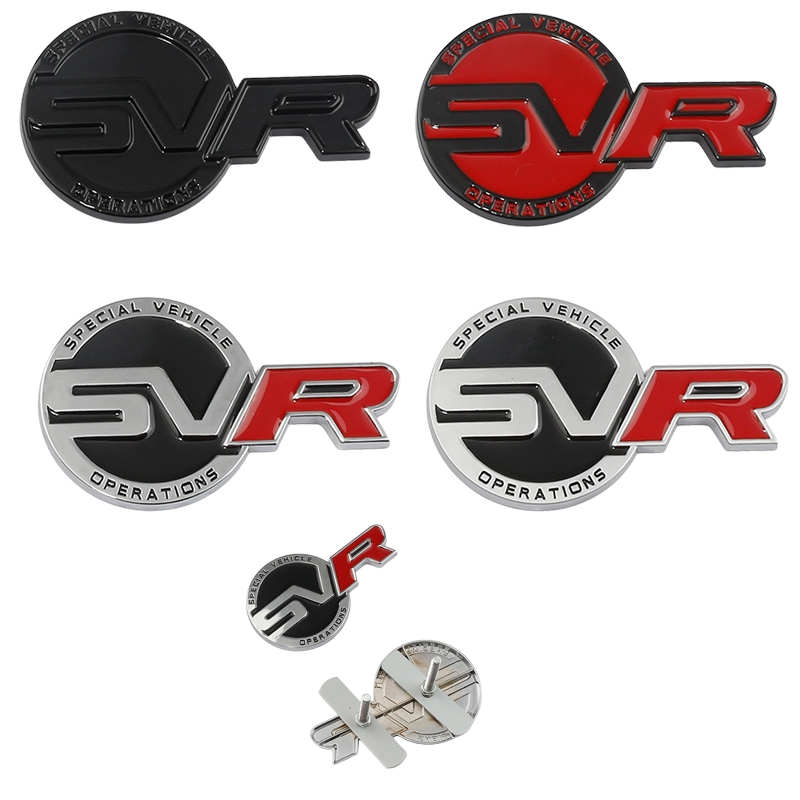 3D Metal SVR Letter logo Sticker Front Grille Emblem Badge Sticker For ...