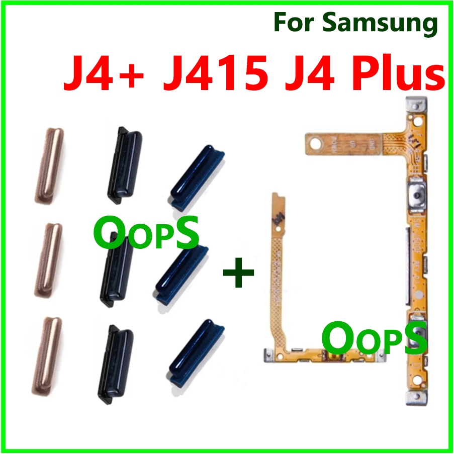 J4 Plus Power On Off Volume Button Flex For Samsung J4+ J415 Phone Out Side Key Buttons Ribbon ...
