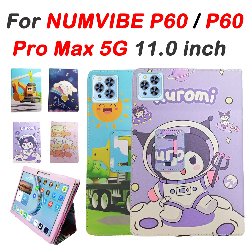 For NUMVIBE P60 11.0 inch cute cartoon Cover High Quality PU Leather ...