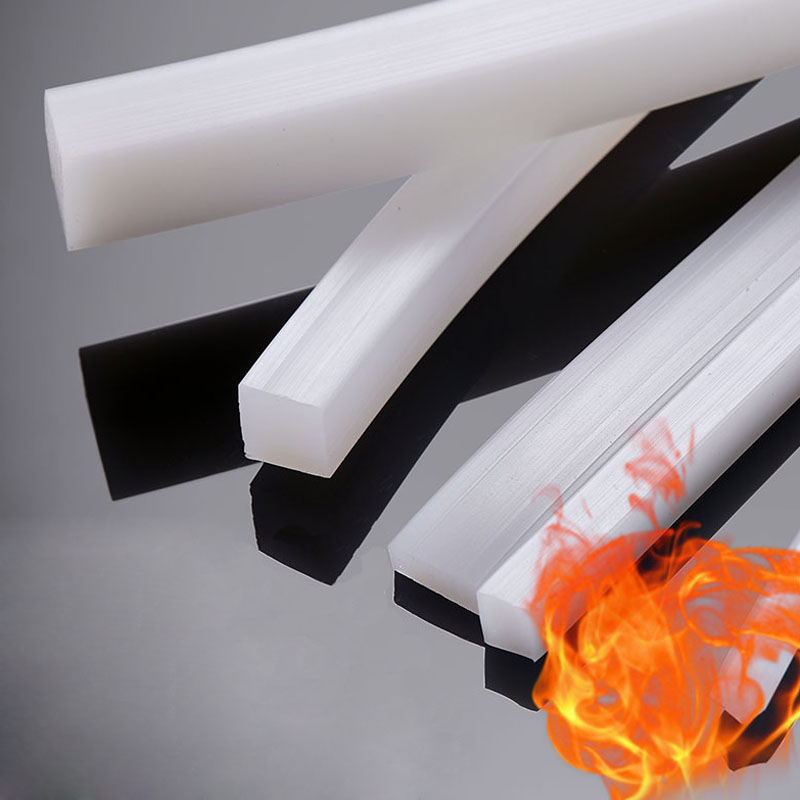 White Silicone Rubber Sealing Strip Waterproof High-temperature Resistant Wear-resistant Solid ...