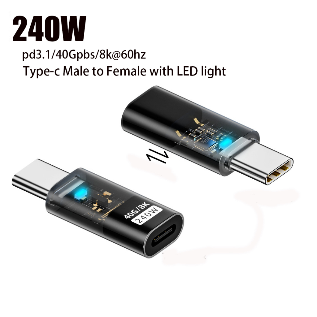 240W PD USB Type C to USB C Charger Connector USB 4.0 40Gbps 8K 60Hz ...