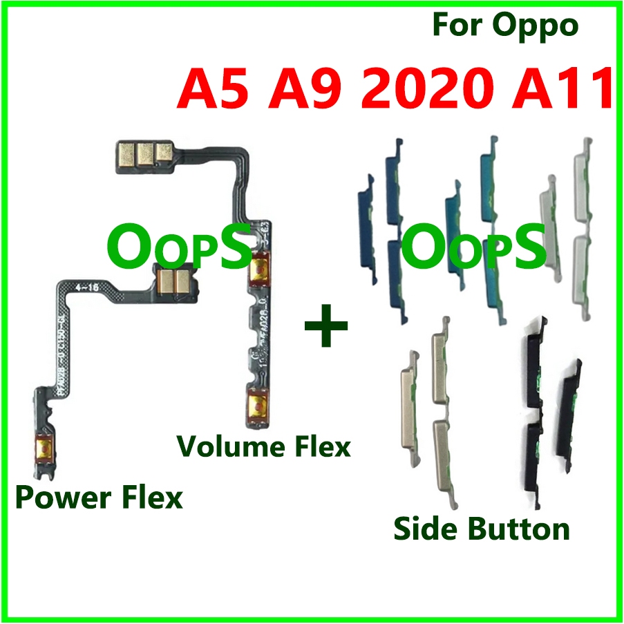 Power On Off button flex for oppo A5 2020 A9 2020 A11 Up Down buttons ...