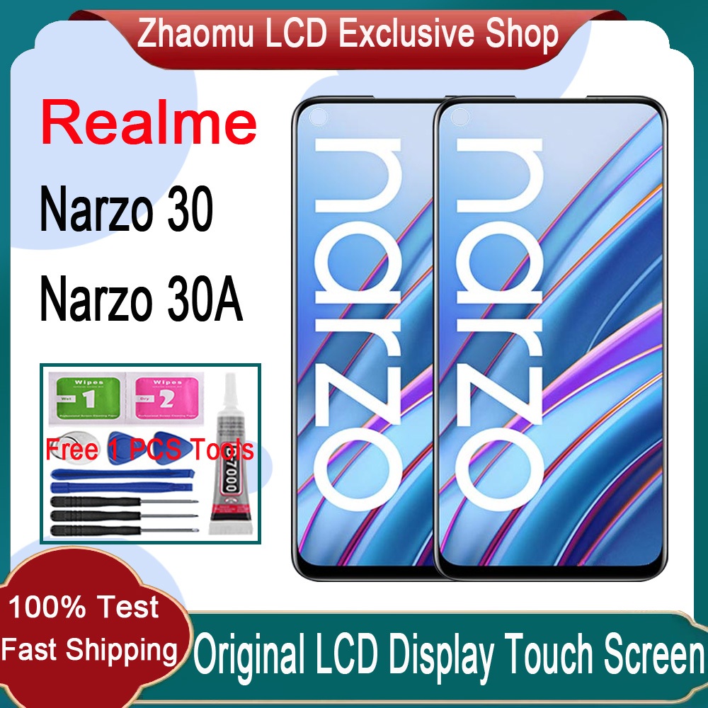 Original Realme Narzo 30 30A LCD Display Touch Screen Replacement ...