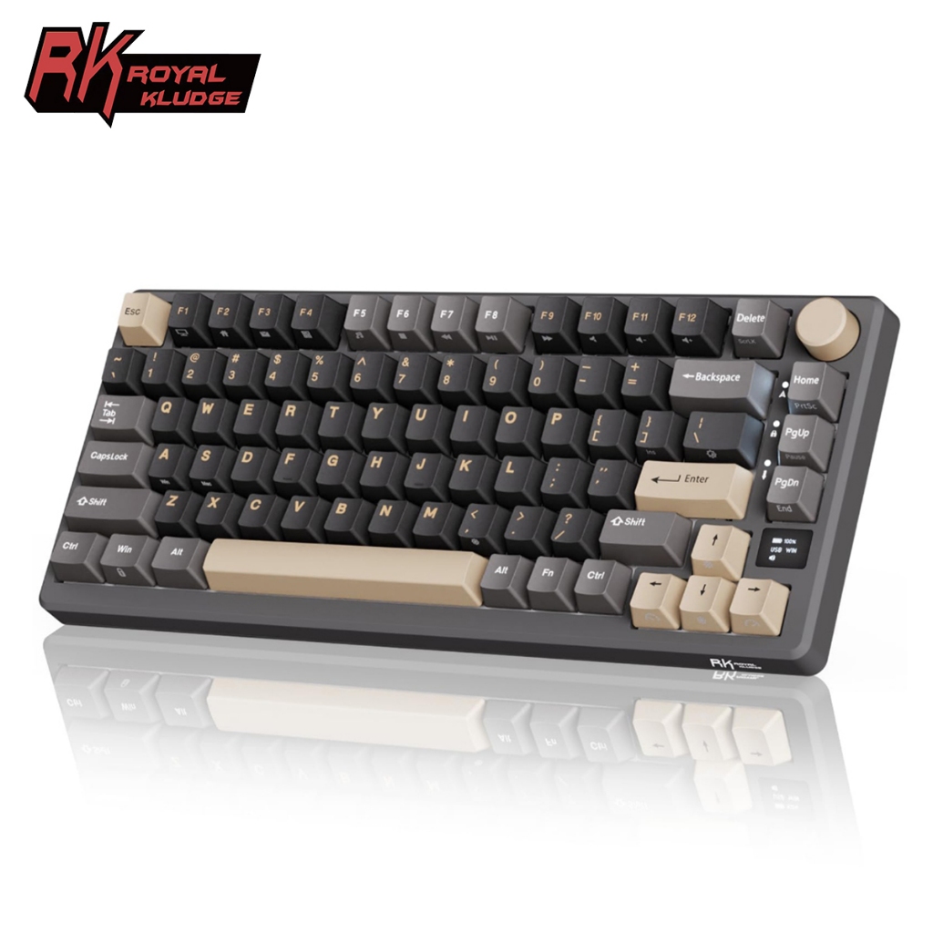 RK ROYAL KLUDGE RKM75 Phantom 81 Keys Gasket Wireless Mechanical ...