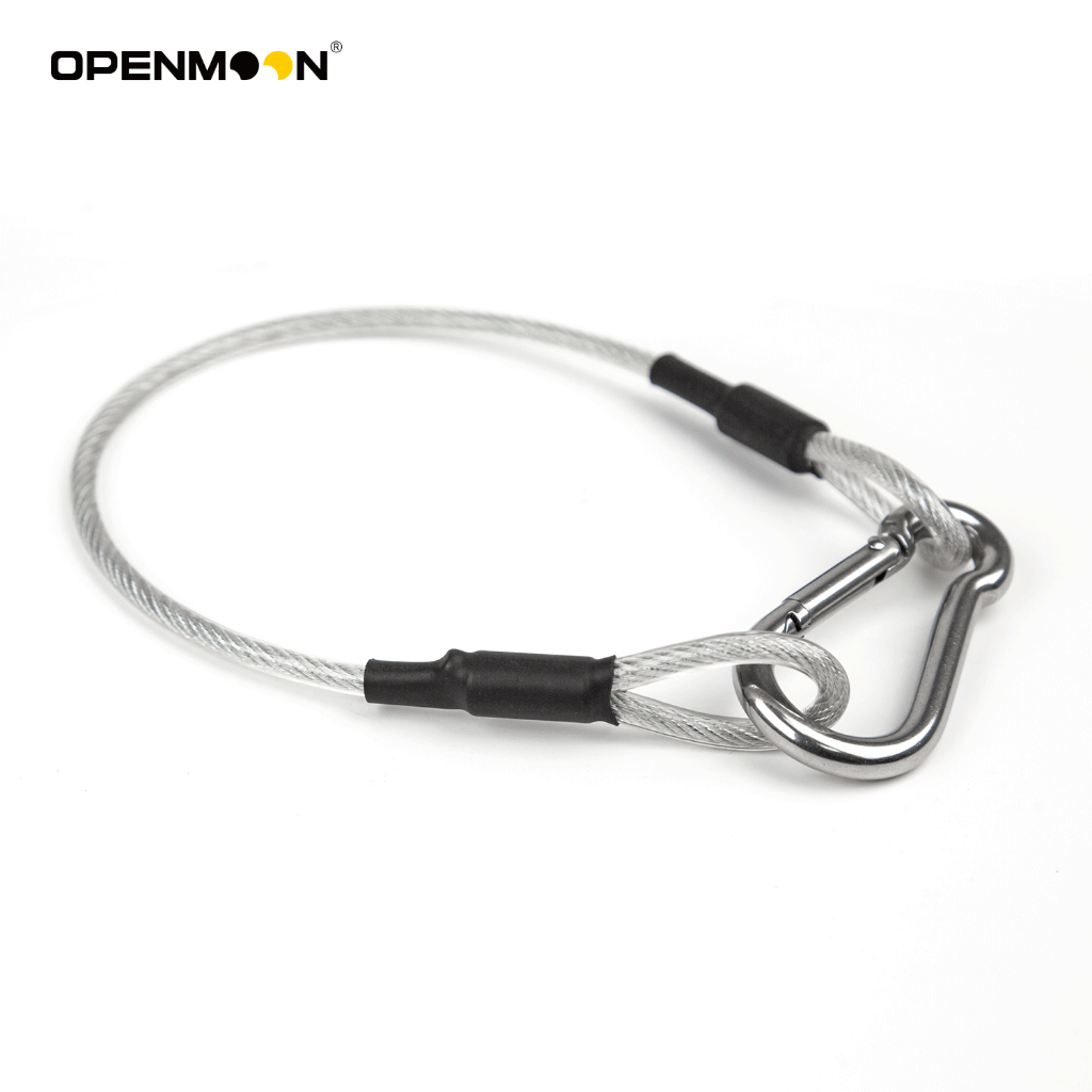 OPENMOON Gaffer Tape Lanyard Stainless Steel Security Tether Lanyard ...