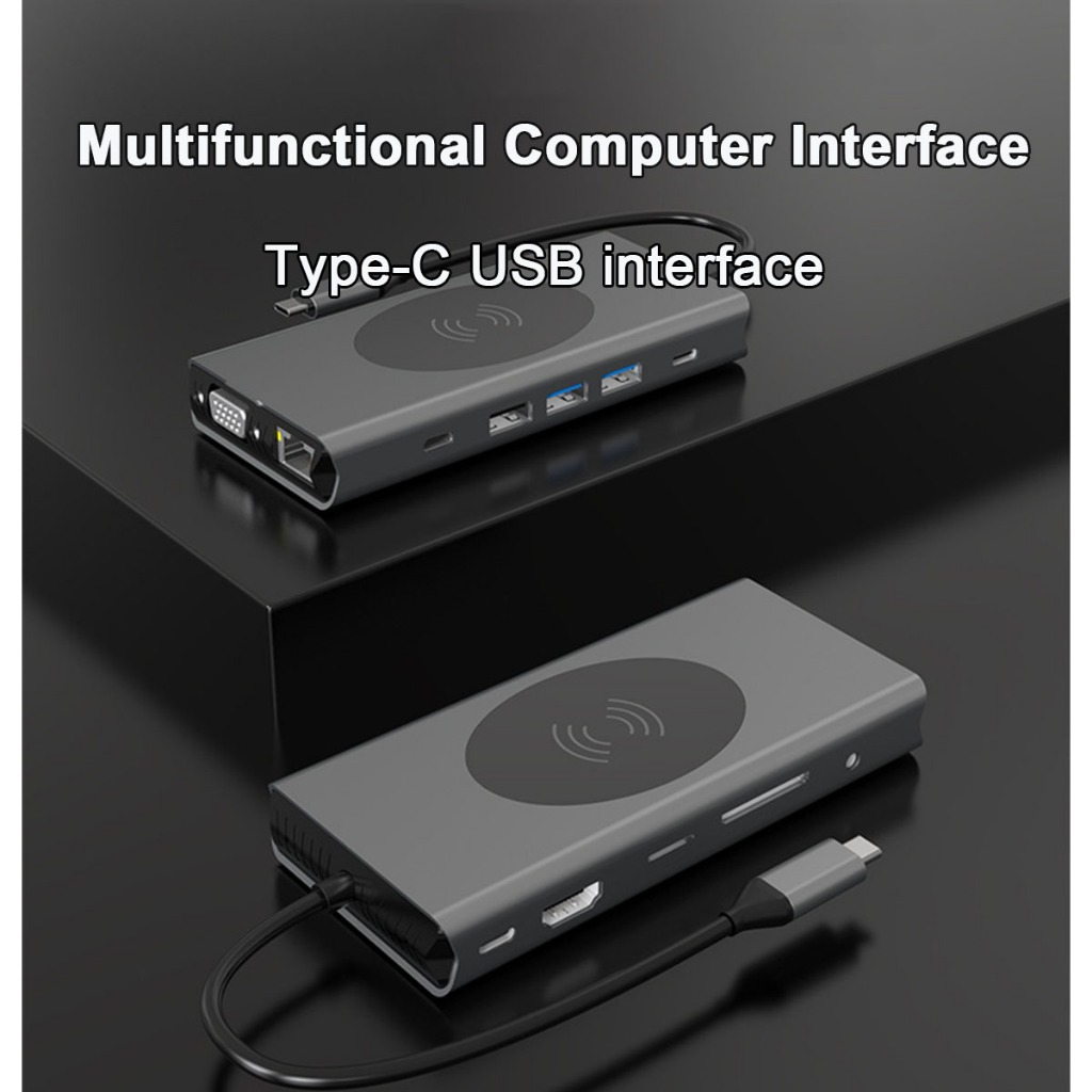 Docking Station Computer Adapter Expansion Port 4 In 1 Type-C/USB Multi ...