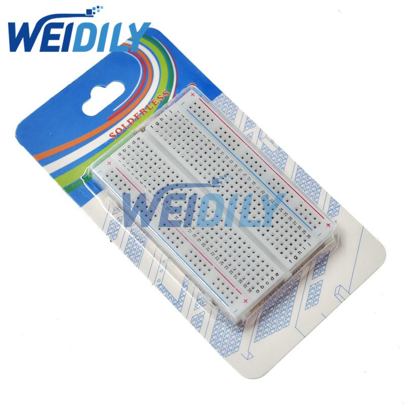 1PCS High Quality Mini Bread Board Breadboard 8.5cm x 5.5cm 400 Holes ...