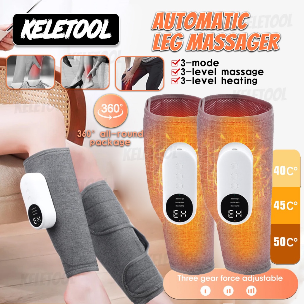 Air Pressure Calf Massager 按摩脚 3 Mode Foot Leg Muscle Relaxation ...