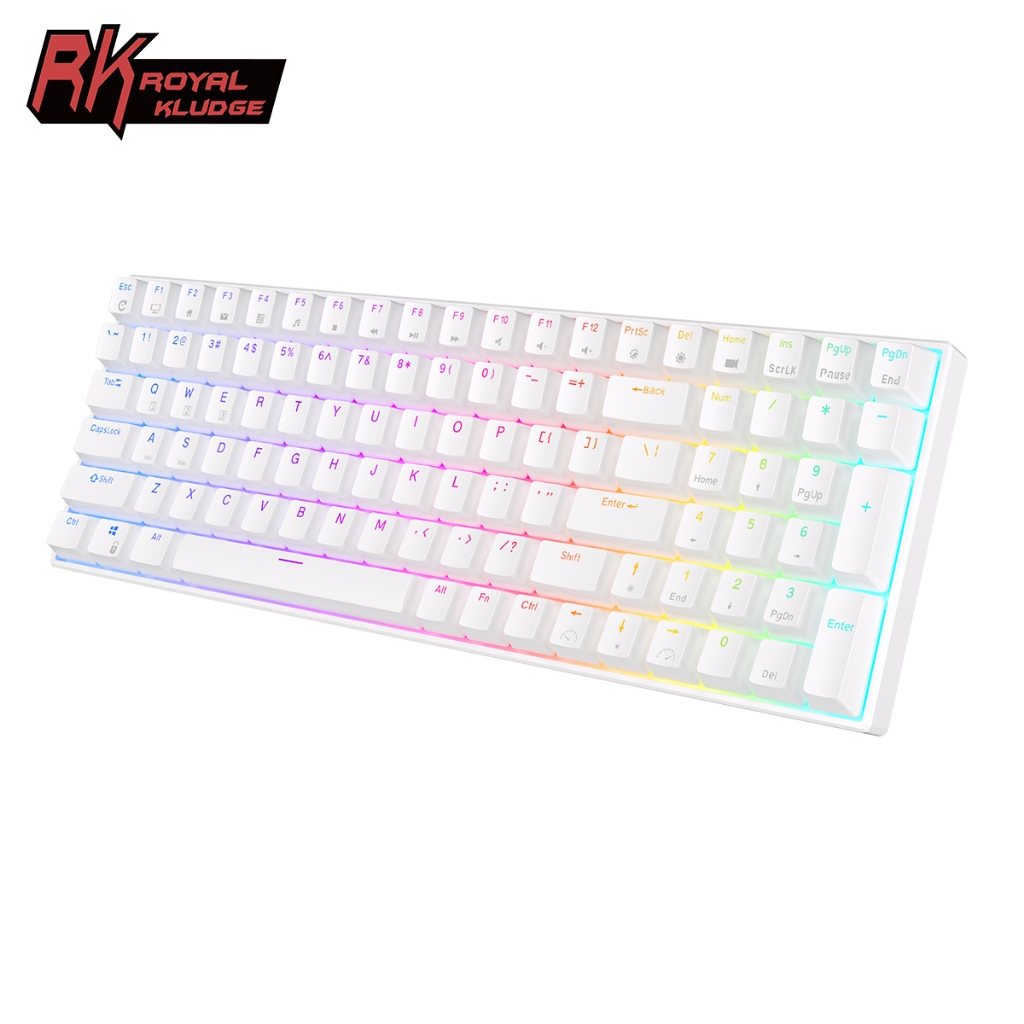 Royal Kludge RK100 RK 860 Bluetooth 2.4G Tri Mode 100Key RGB ...