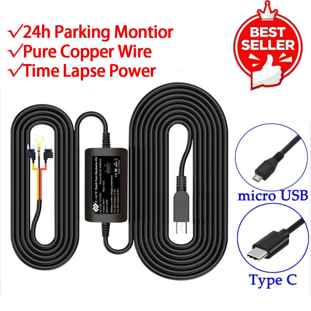 【READY STOCK】Buck Line Mini USB Car Charger Hard Wire Hardwire Kit For ...