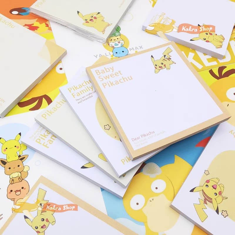 90page Pokemon Color Page Notebook Pikachu Rubber Sleeve Notepad ...