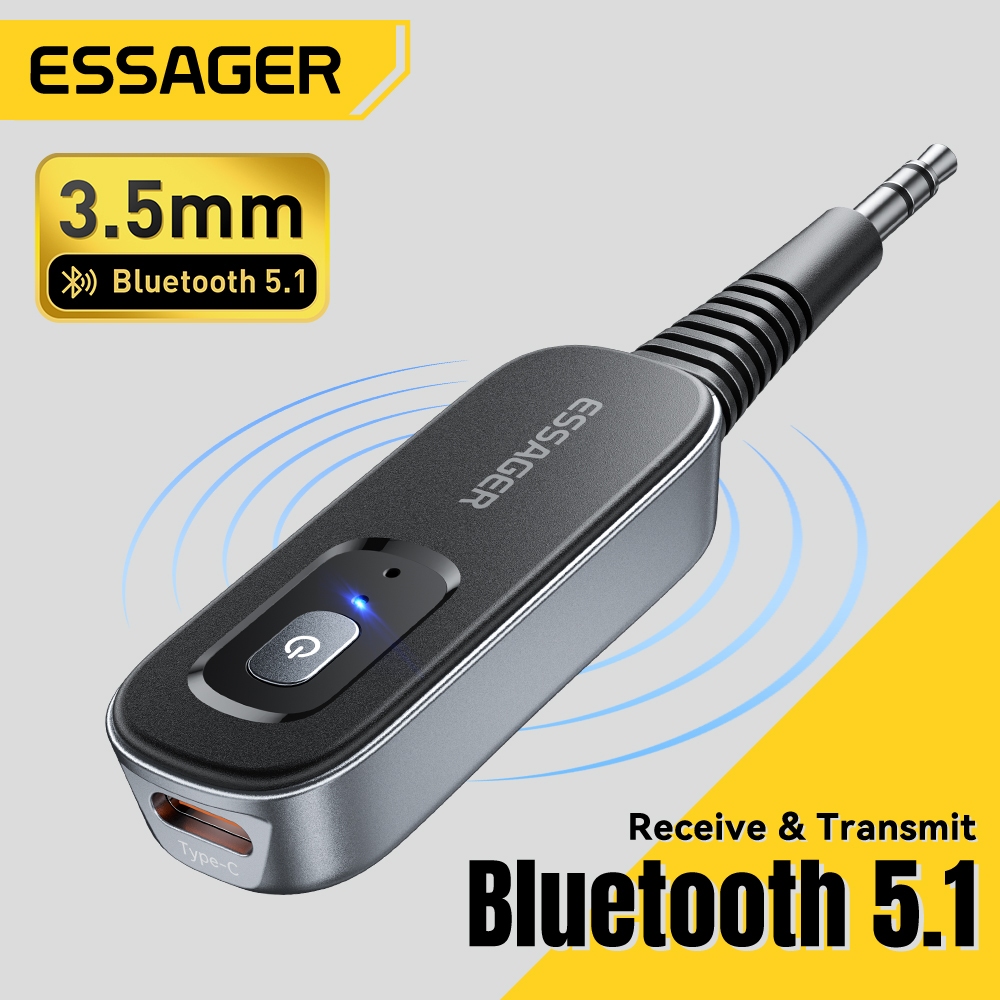 Essager Type C 3.5Mm Bluetooth Receiver Supports Microphone 5.1Wireless ...